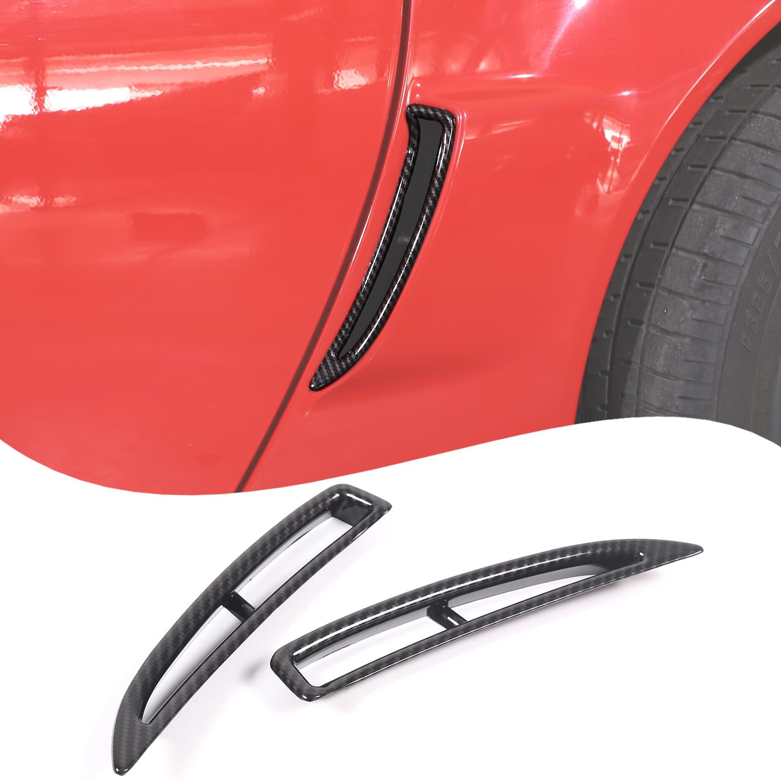 Lcojicep Rear Car Fender DHF10 Side Vents Compatible with Corvette C6 ...