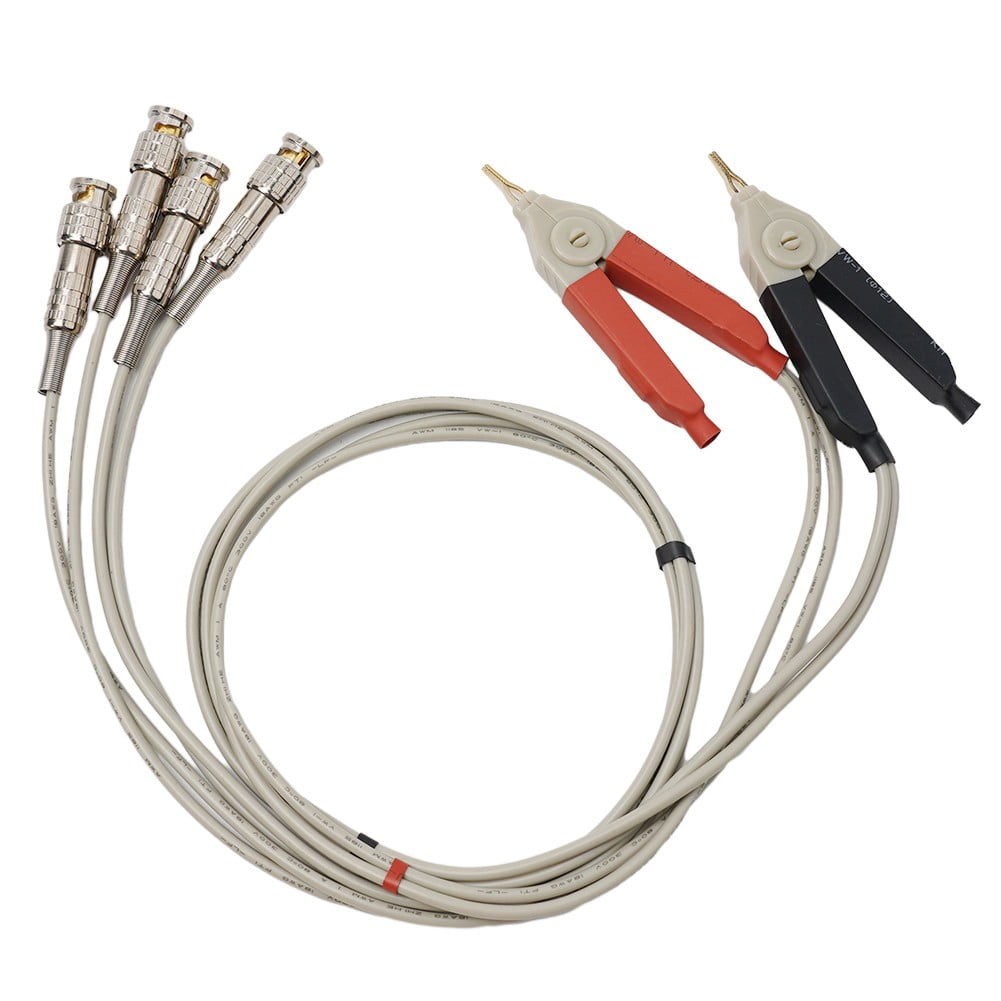 Lcr Meter Test Cable Terminal Kelvin Clip Wires with 4 Bnc - Walmart.com