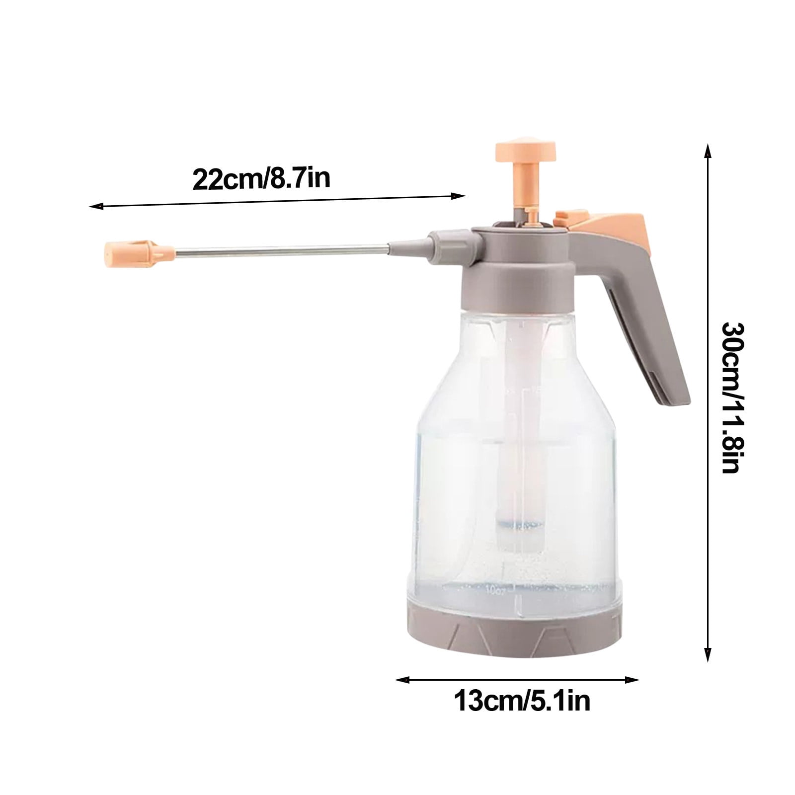 Lcxifdre 1.5L/50Oz Garden Pump Sprayer, Handheld Pressure Watering Can ...