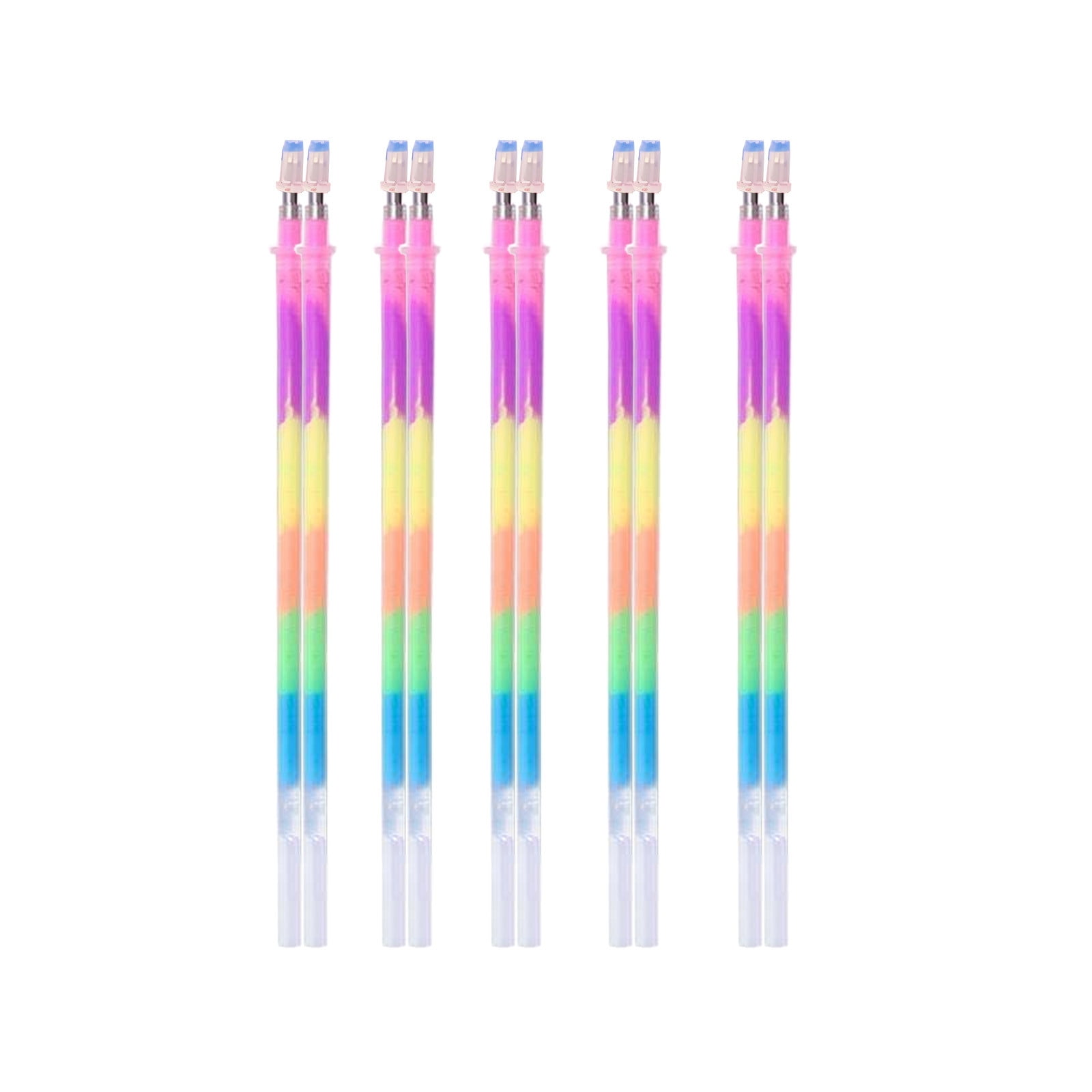 Lcxifdre 10Pcs Colorful Fluorescent Gel Pen Refills for Adult Coloring ...