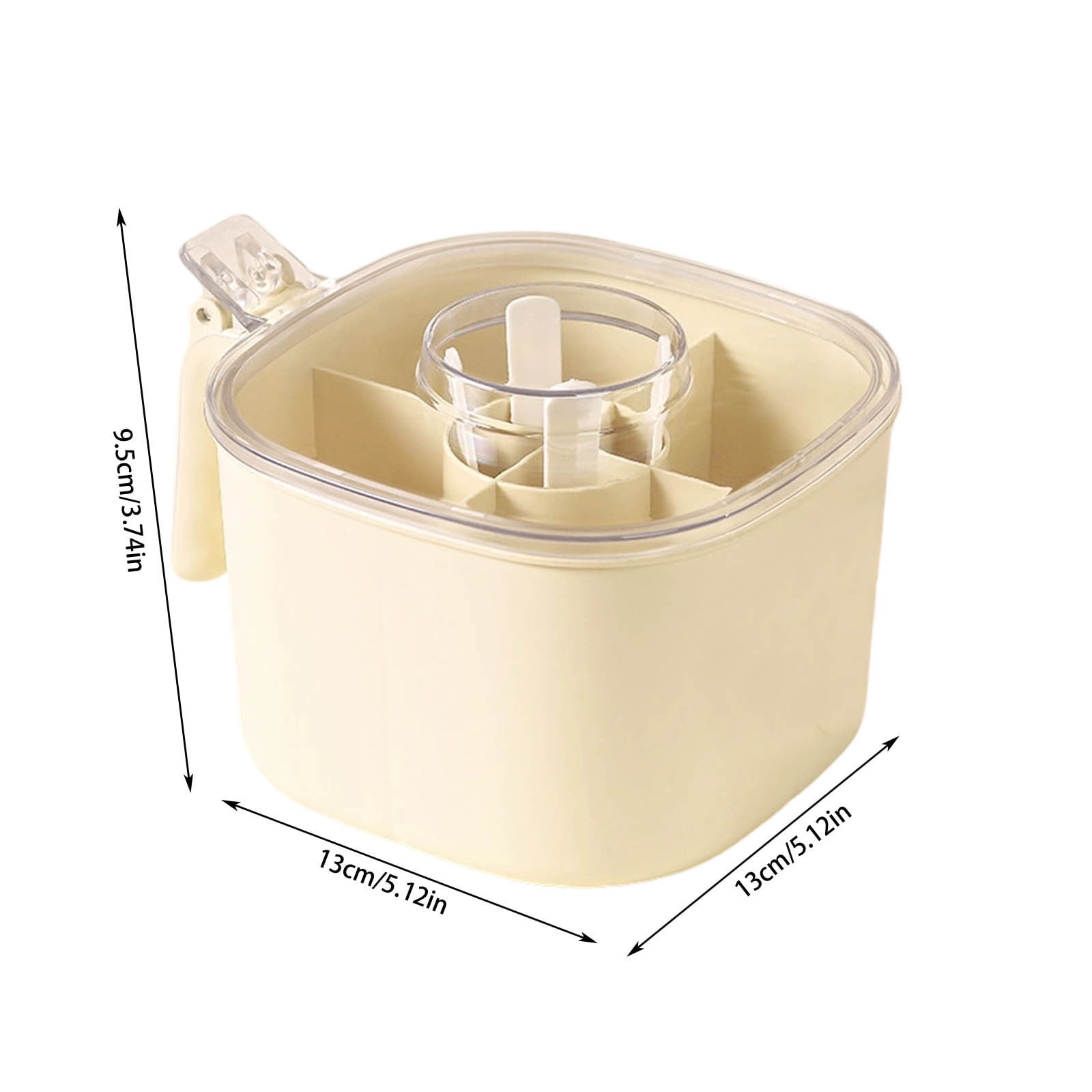 Lcxifdre Aromatic Box of Plastic Racks 4 Compartments Container for ...