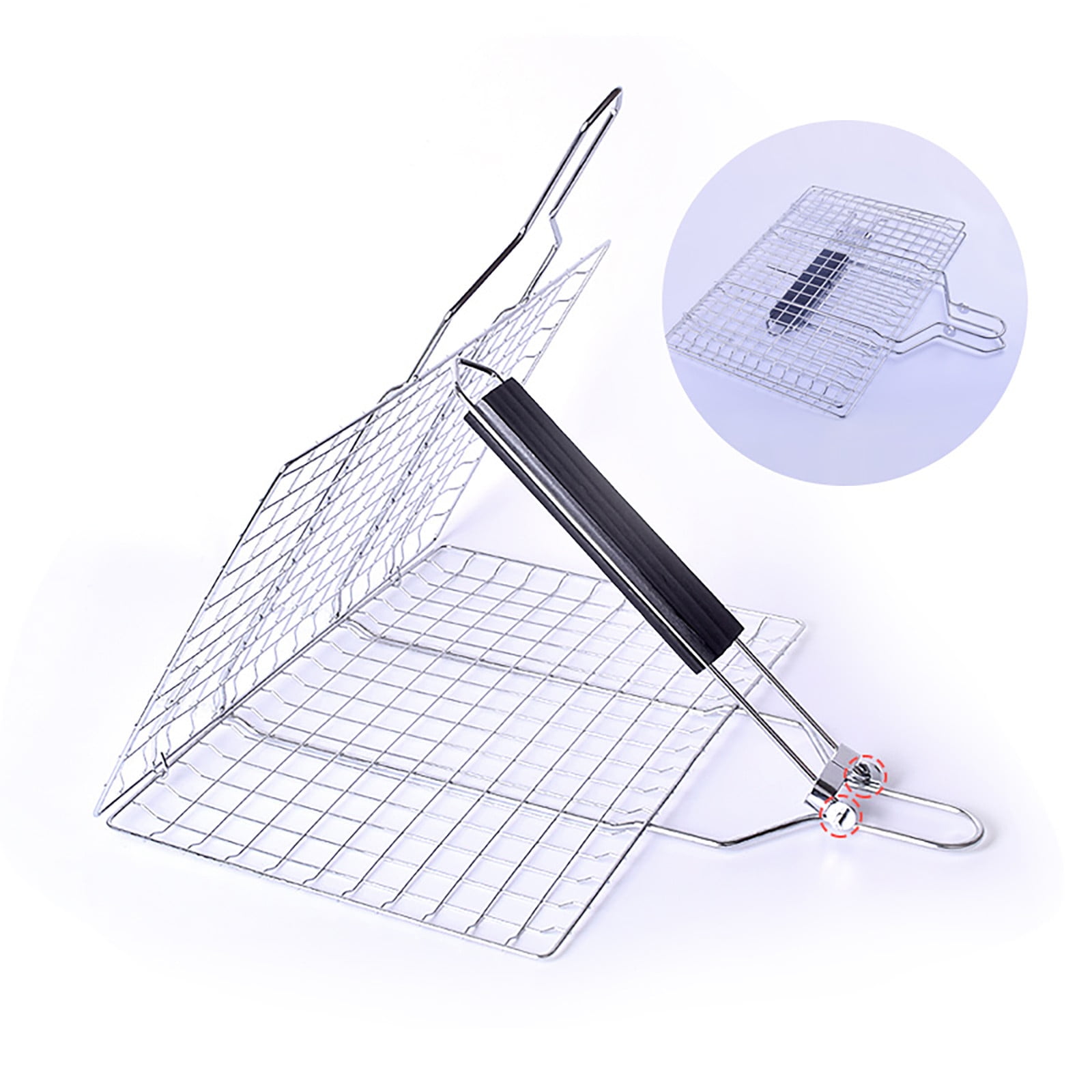 Lcxifdre Bbq Stainless Steel Barbecue Net Detachable Barbecue Net ...