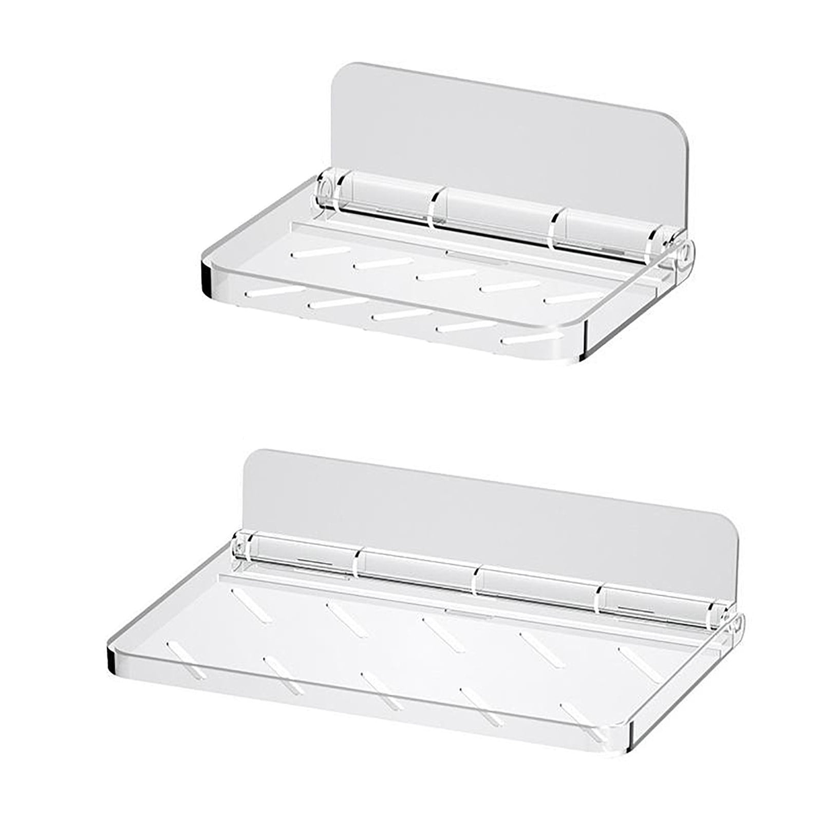 Lcxifdre Clear Acrylic Floating Shelf Foldable Wall Mounted Shelf for ...