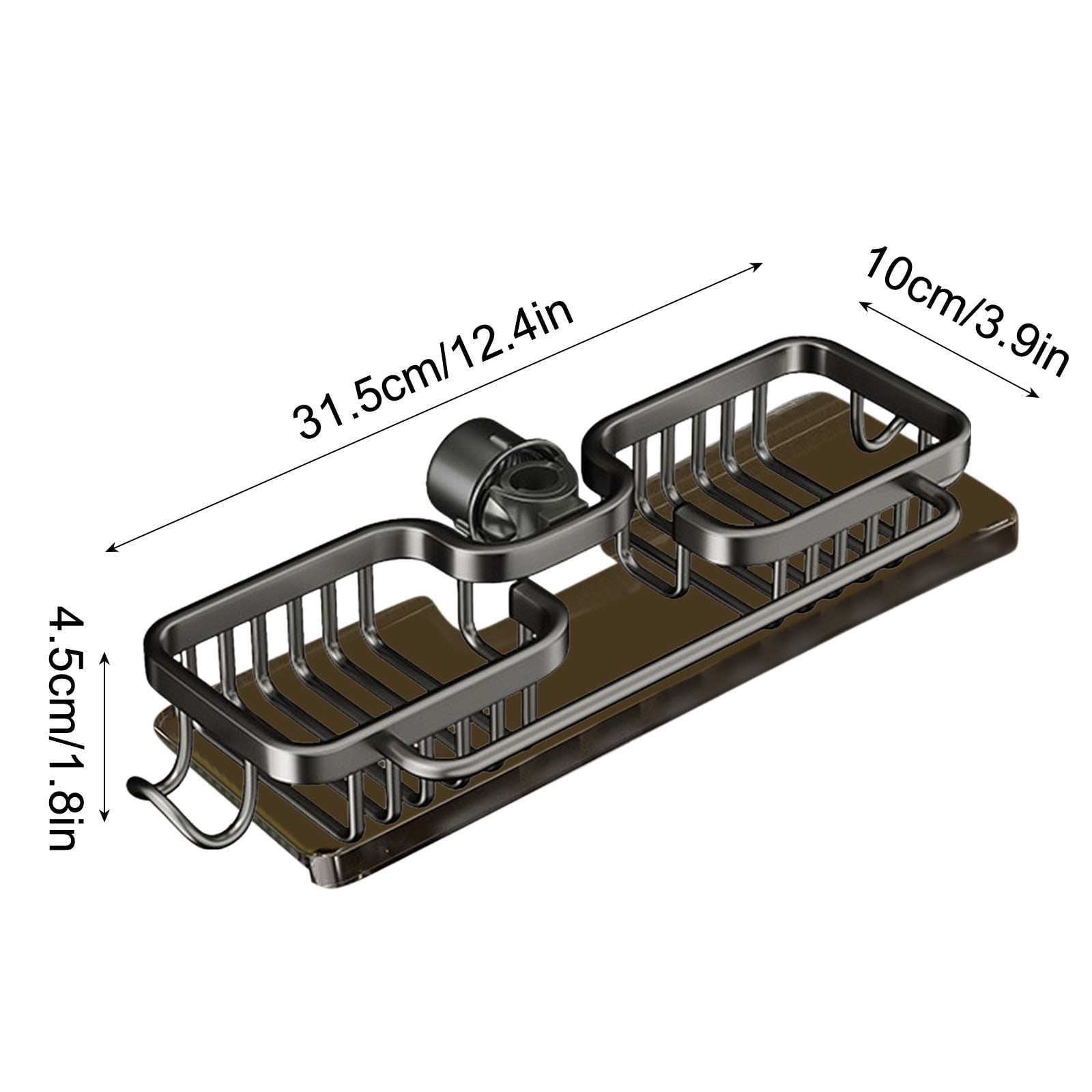 Lcxifdre Faucet Storage Rack Sink Supplies No Punching Can Hollowed Out ...