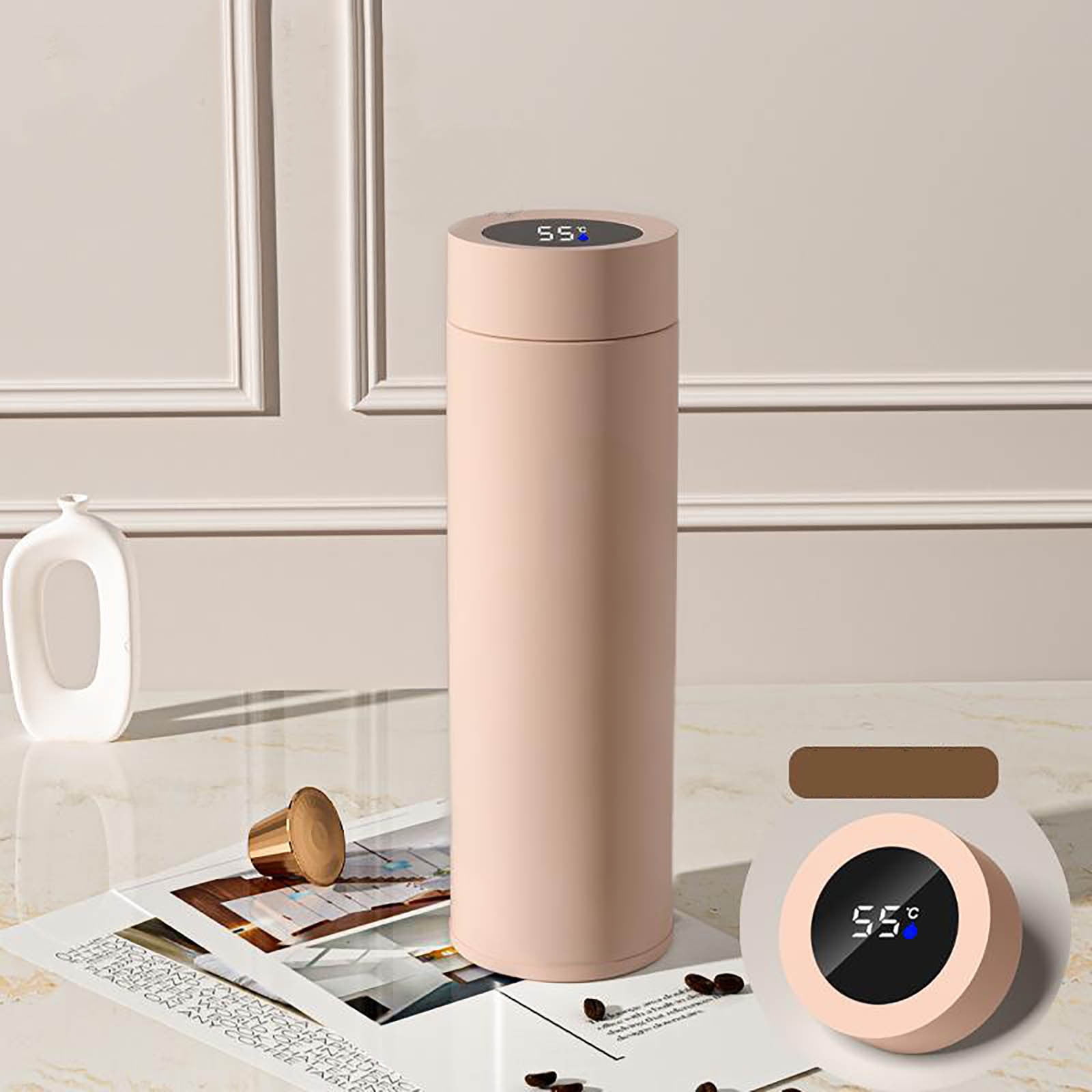 Lcxifdre Insulated Cup Made of 316 Stainless Steel with Intelligent Temperature Display Water ...