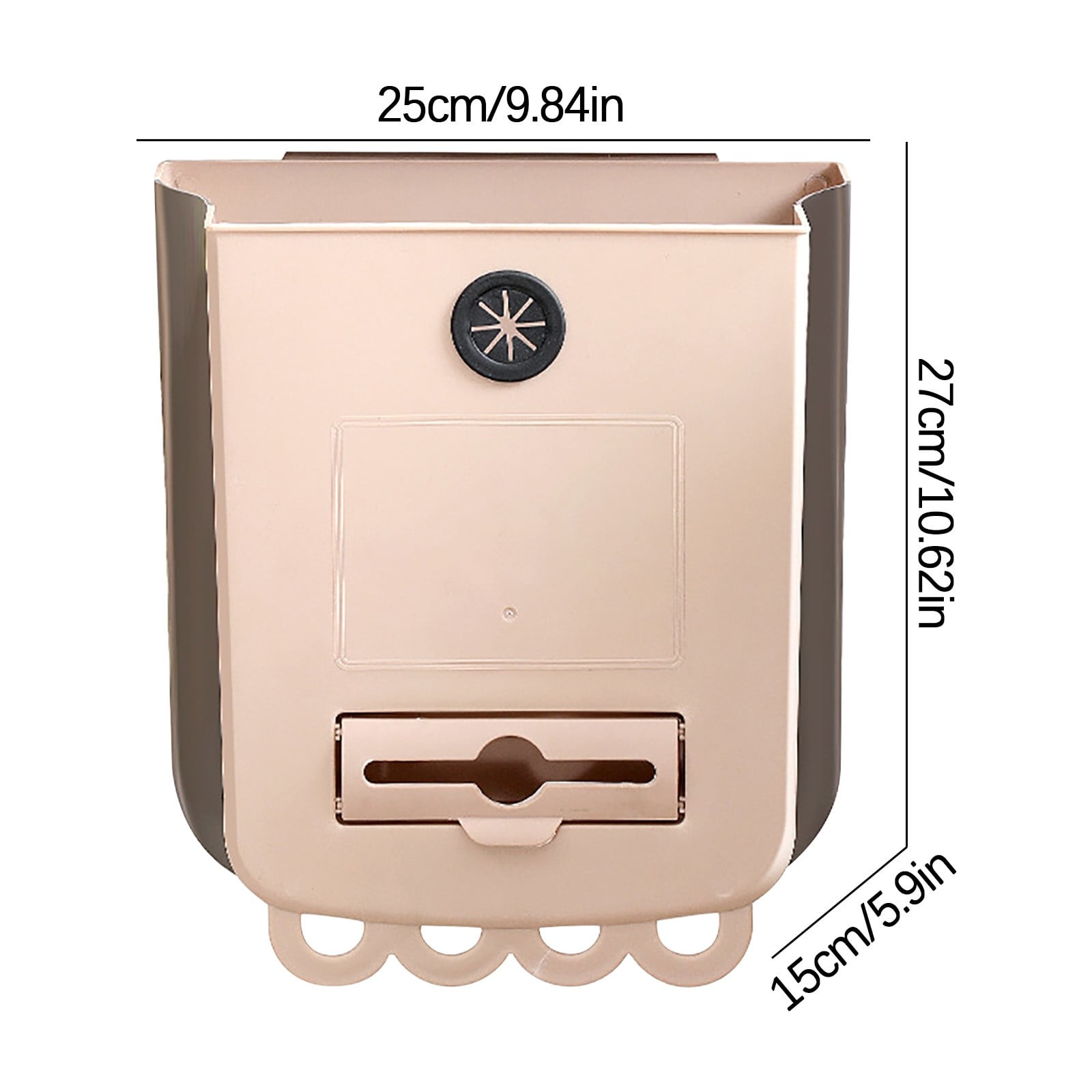 Lcxifdre Kitchen Collapsible Trash Can, Space-Saving Wall-Mounted ...