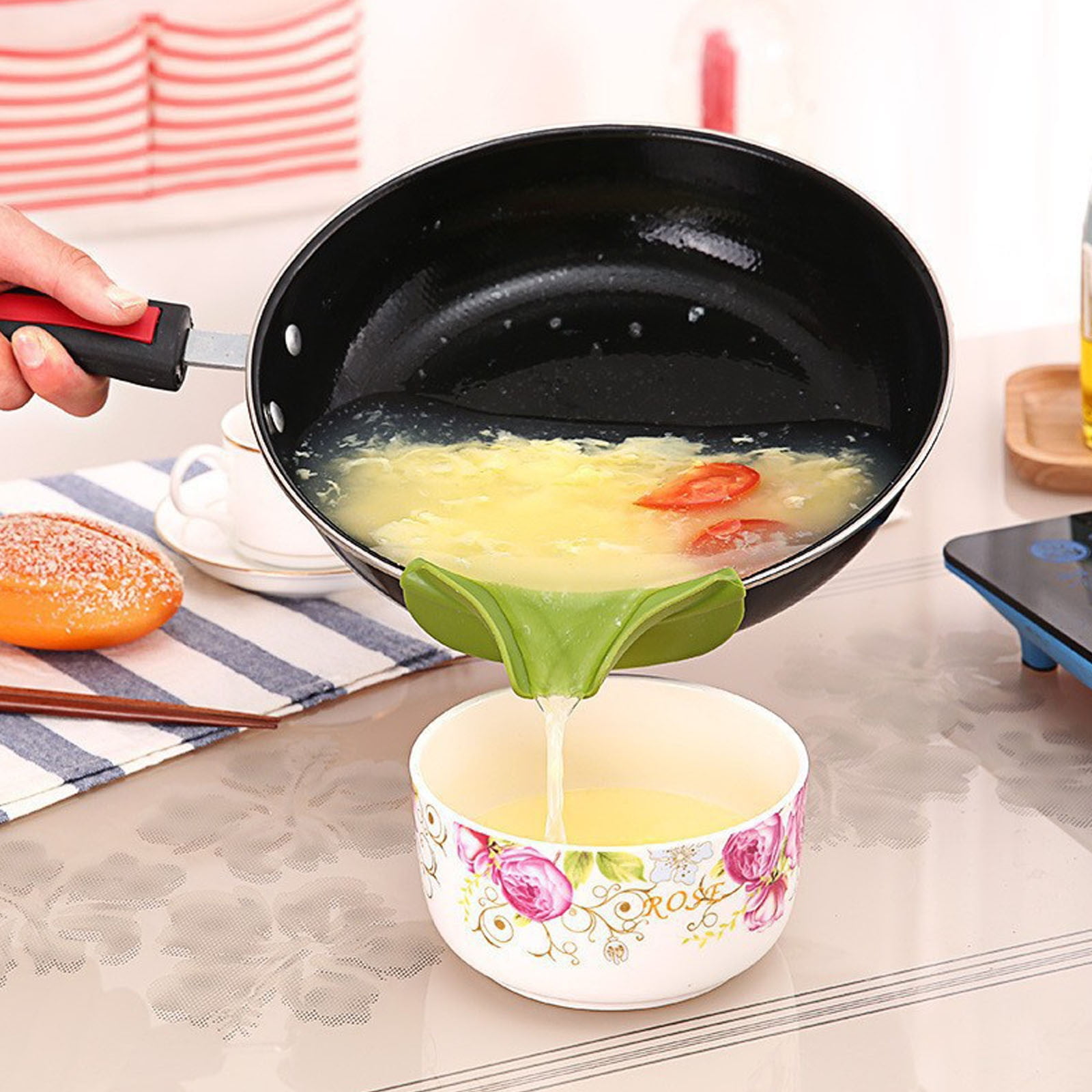 Lcxifdre Kitchen Special Spill Pots and Pans Deflector Funnel Spill Pot ...