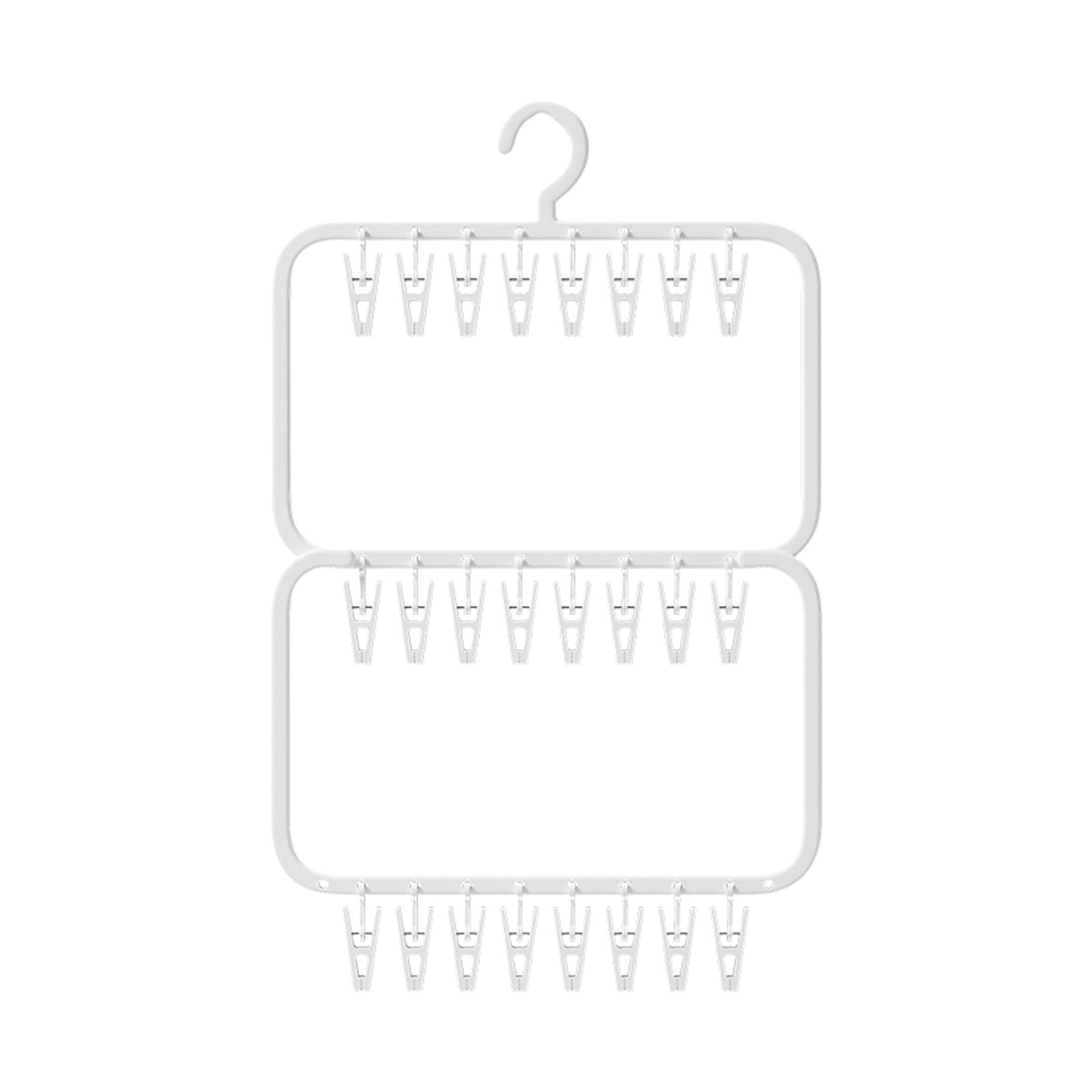 Lcxifdre Plastic Drying Rack with 18/36 Clips, Vertical Hanging ...