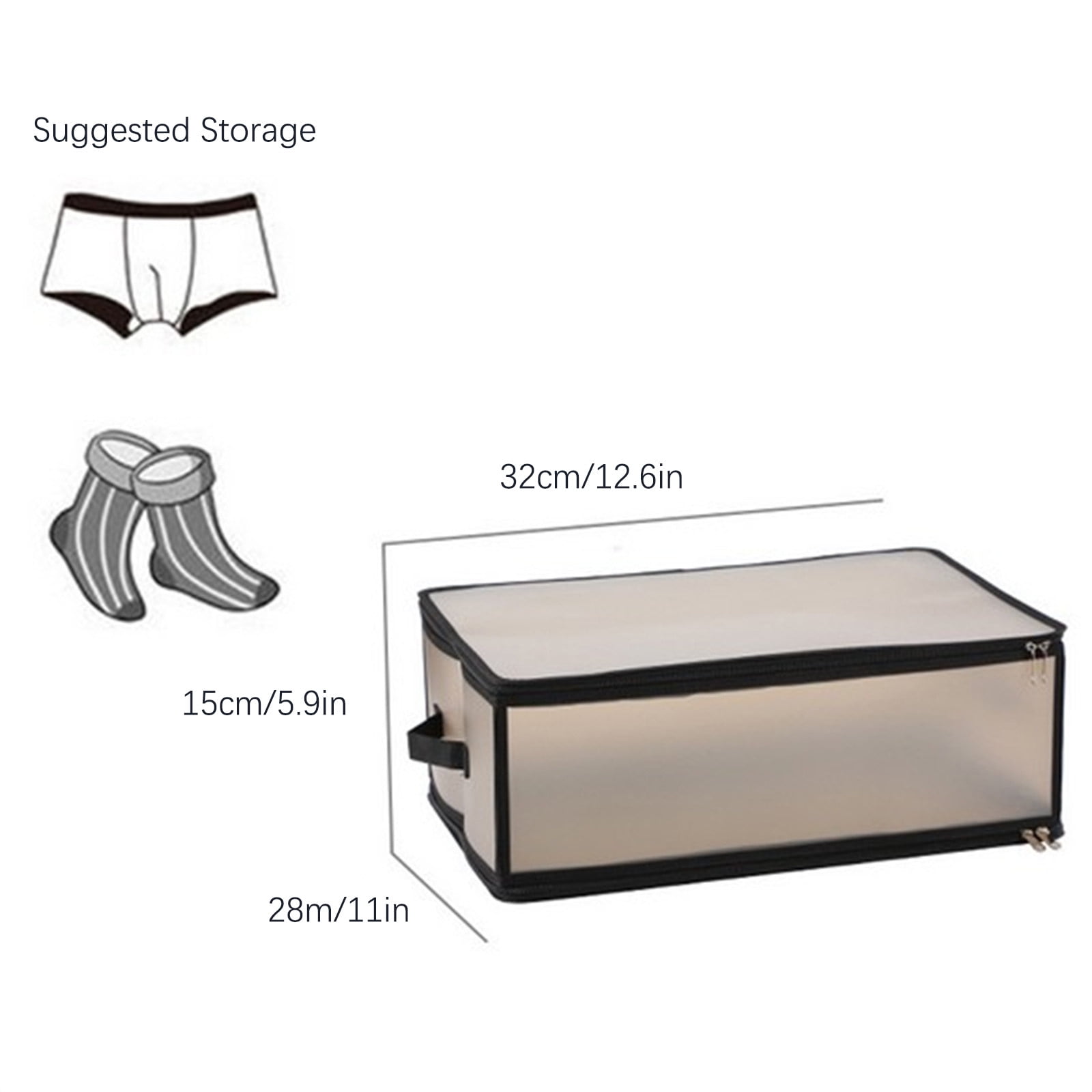 Lcxifdre Pp Plastic Storage Box, Foldable, Transparent Storage Box ...