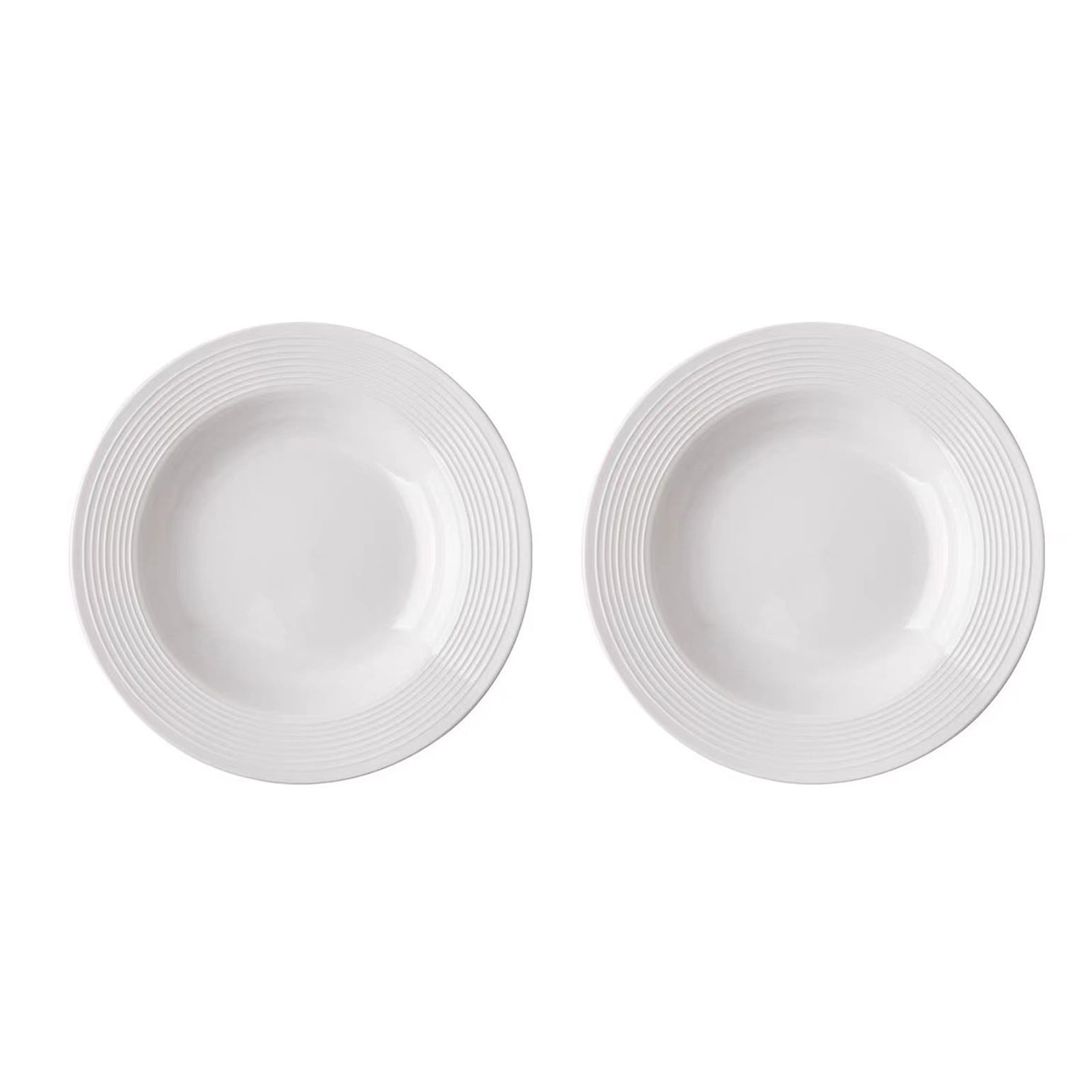 Lcxifdre Pure White Design Household Dessert Plate, Pasta Bowls Plates ...