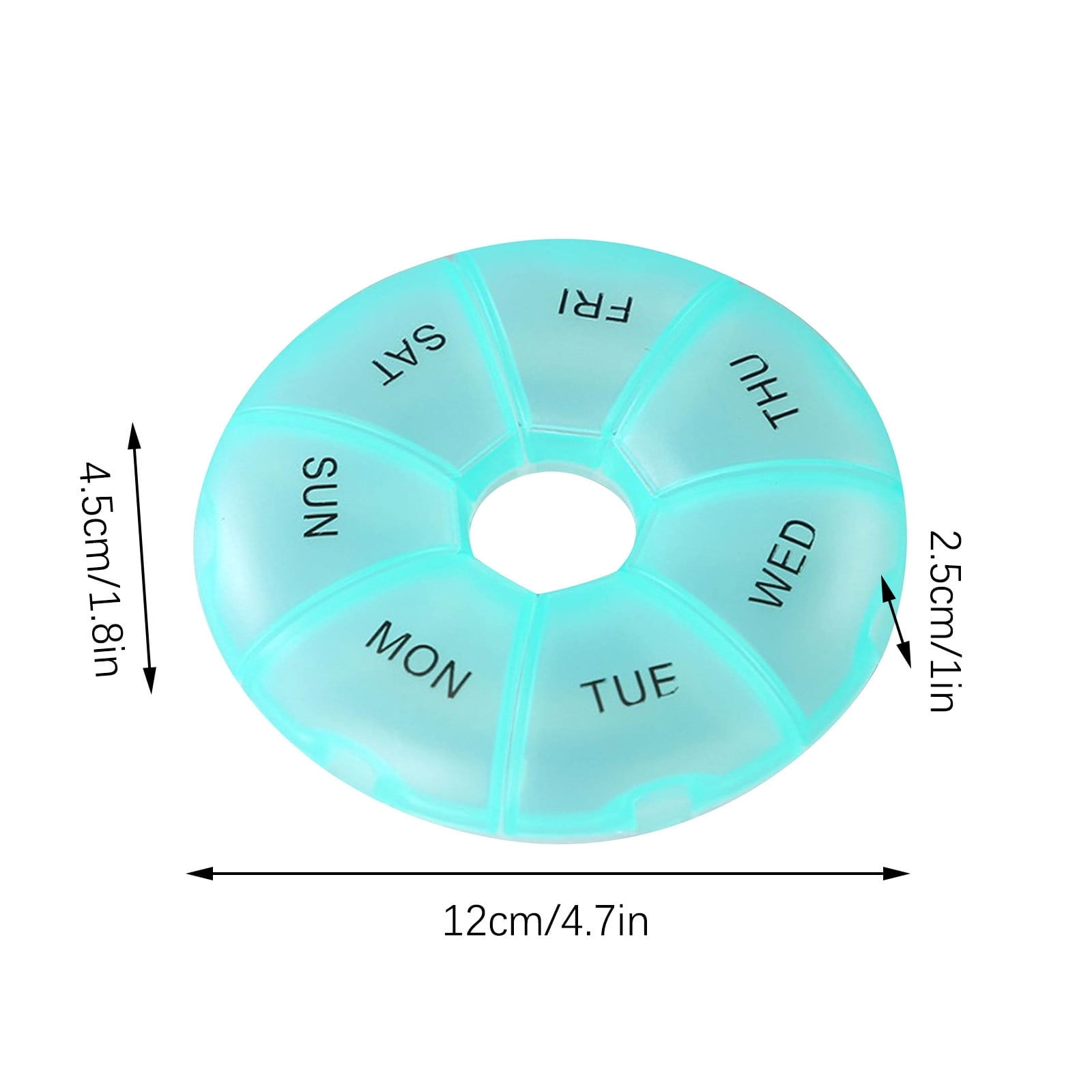 Lcxifdre Small Weekly Pill Organizer, Portable Travel Daily Pill ...