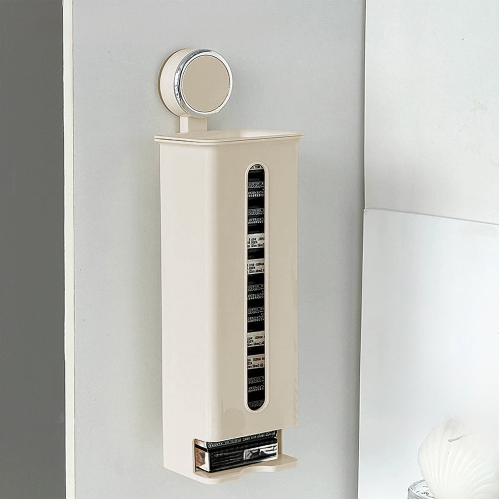 Lcxifdre Wall Mounted Plastic Bag Dispenser Holder, 1 Count Pull-Out ...