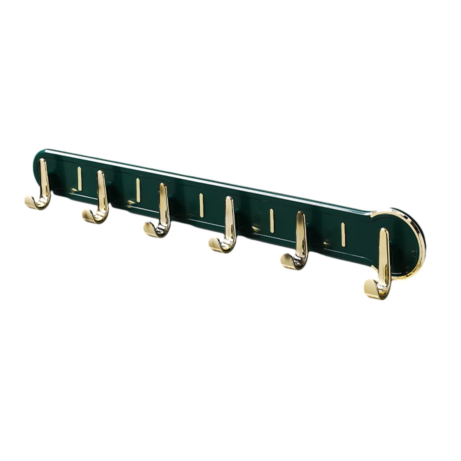Lcxifdre Wall Mounted Plastic Display Rack, 6 Hooks Punch-Free Hook ...