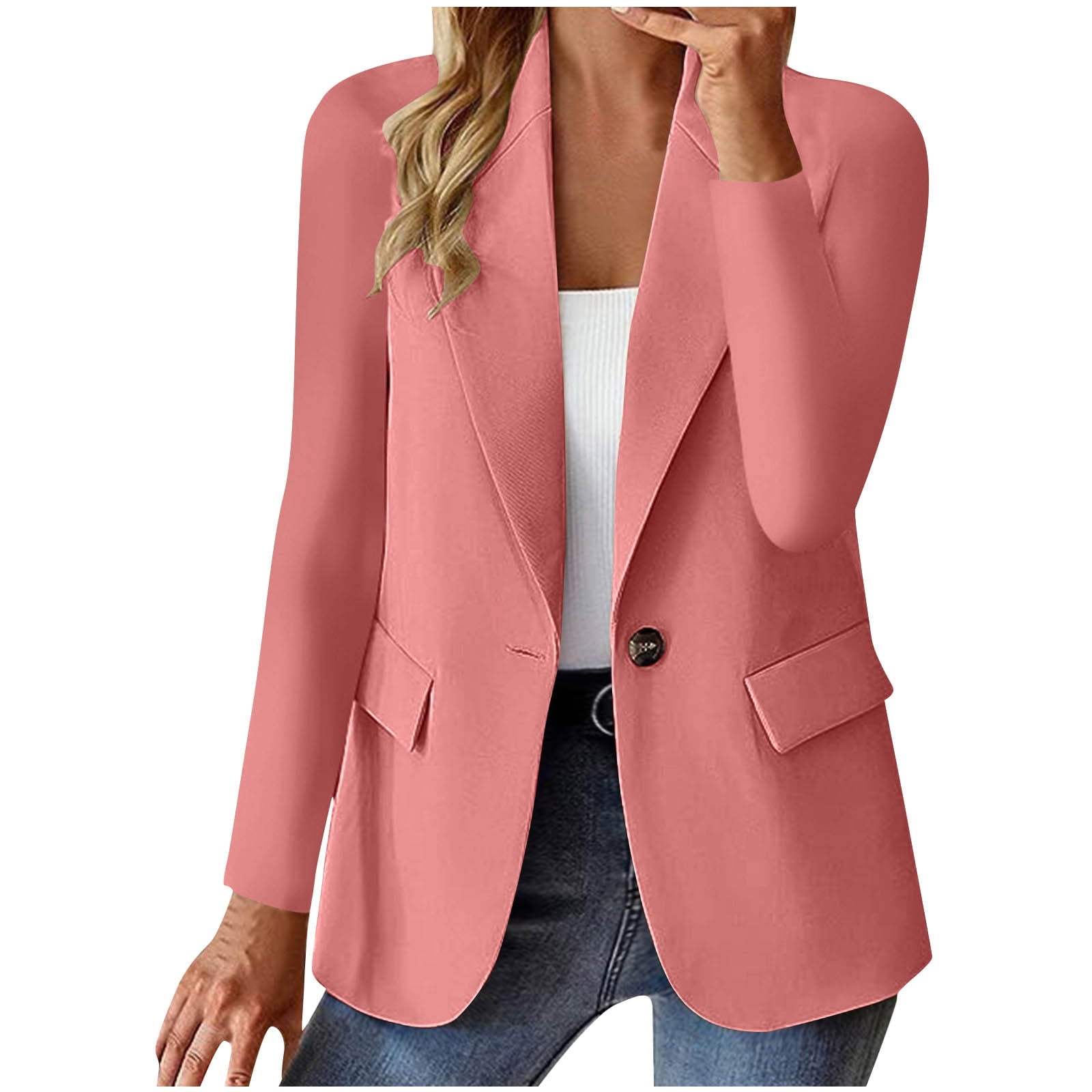 Lcziwo Suit Coat for Women Business Office Work Casual Dressy Jackets ...