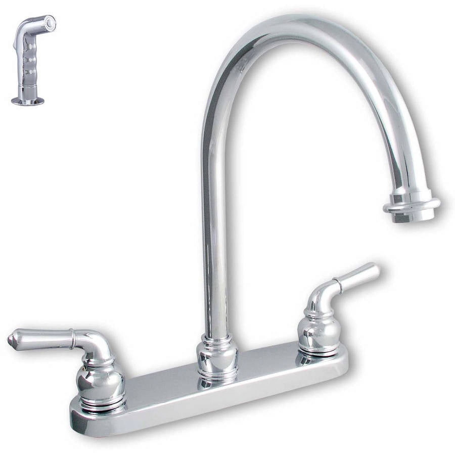 Ldr 950-33124cp Chrome Exquisite™ Double Handle Kitchen Faucet ...