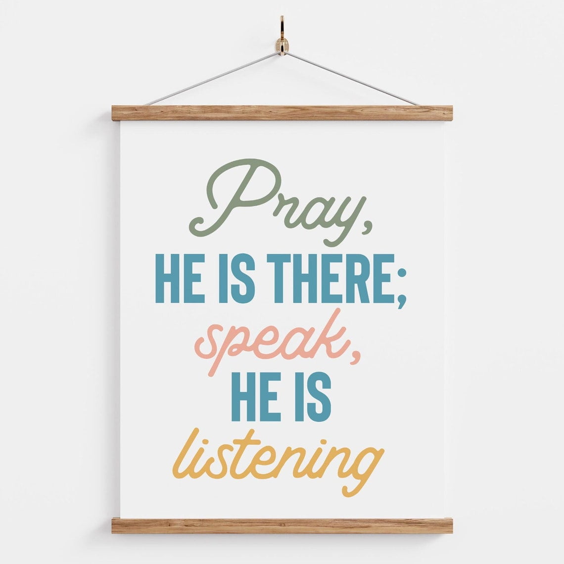 Lds Hymn Wall Art, Pray He Is There, Latter Day Saint Wall Art, Lds ...