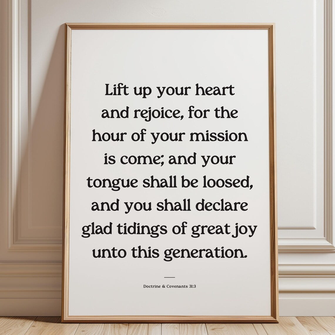 Lds Missionary Print, Lift Up Your Heart, Doctrine And Covenants ...