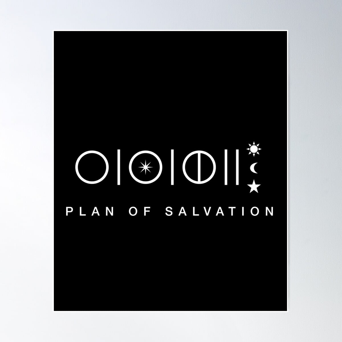 Lds Plan Of Salvation Poster Wall Art, Modern Wall Decor For Living ...
