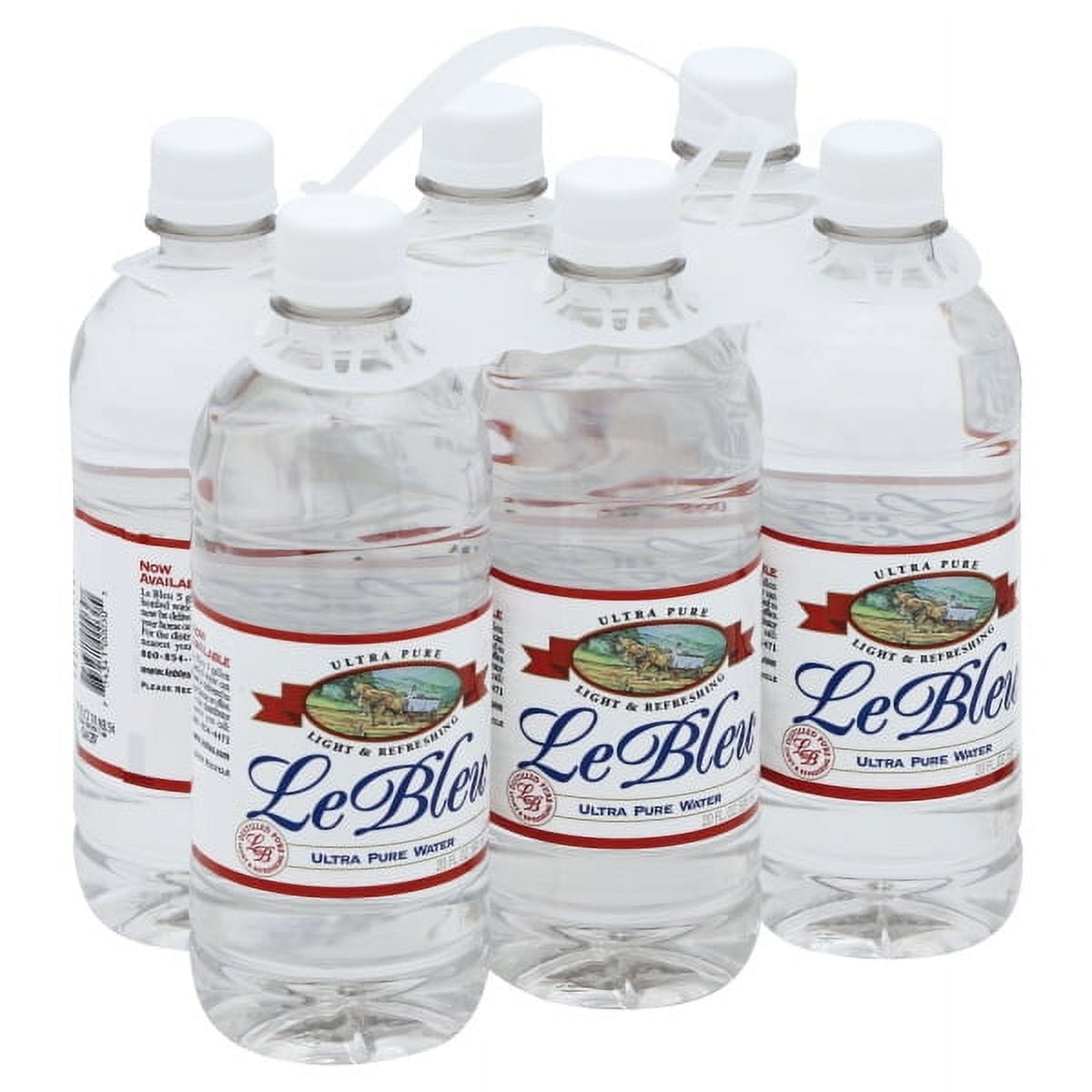 Le Bleu Ultra Pure Water 20 Fl Oz Pack of 6 - Distilled Oxygenated ...