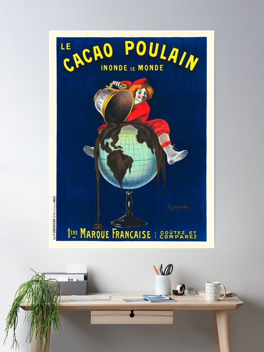 Le Cacao Poulain French Brand Chocolates By Poster Artist Leonetto ...