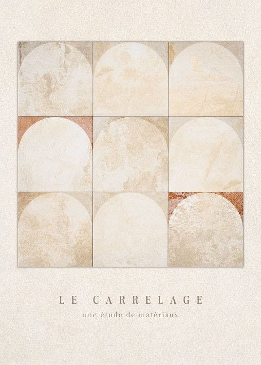Le Carrelage Print Wall Art, Modern Wall Decor For Living Room Bedroom ...