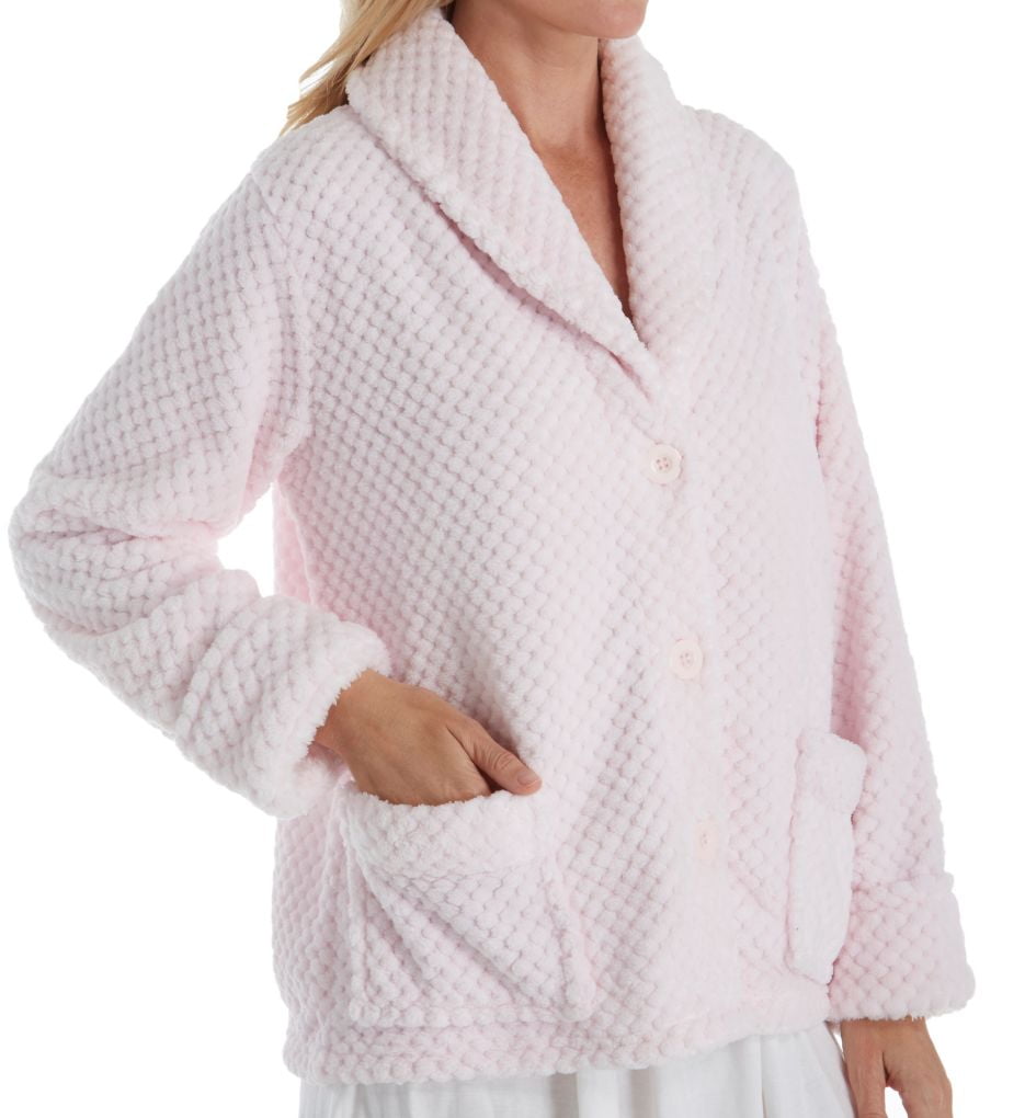 Le Cera Polyester Honeycomb Fleece Bed Jacket (Women's) - Walmart.com