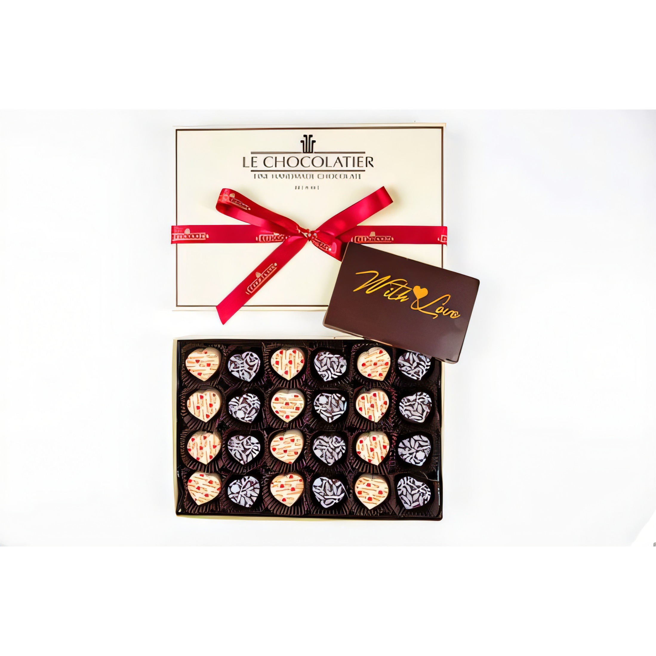 Le Chocolatier 24 Piece Box of Valentines Day Truffles - Original/dairy ...