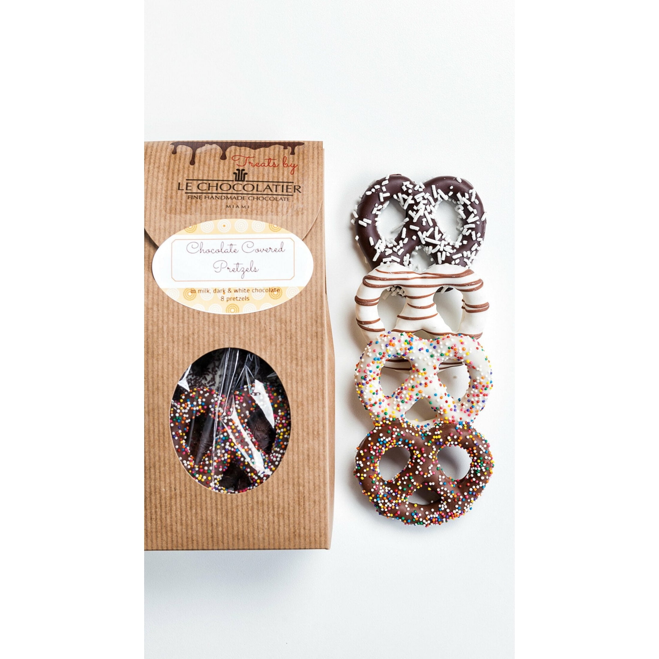 Le Chocolatier Chocolate Covered Pretzels Treat Box - Original/Dairy ...