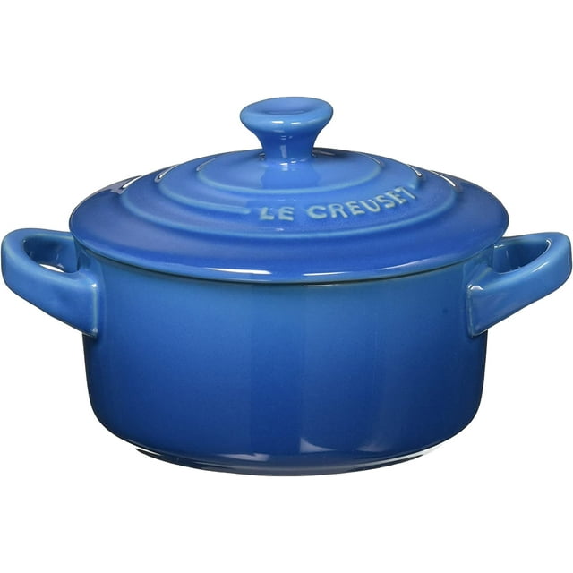 Le Creuset 8 oz. Mini Round Stoneware Cocotte with Enamel Finish, Oven ...
