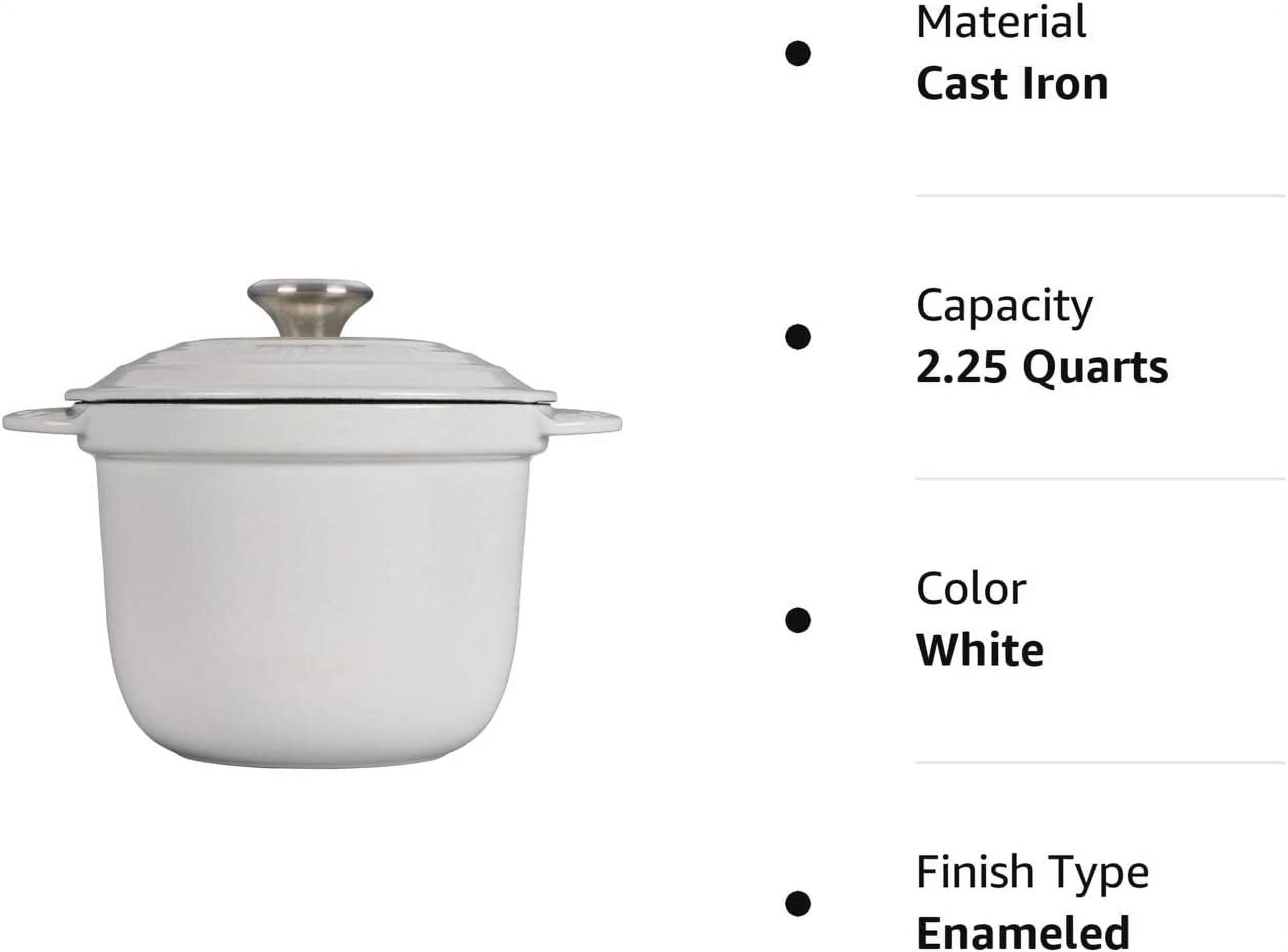 Le Creuset Enameled Cast Iron Rice Pot with Lid & Stoneware Insert, 2. ...