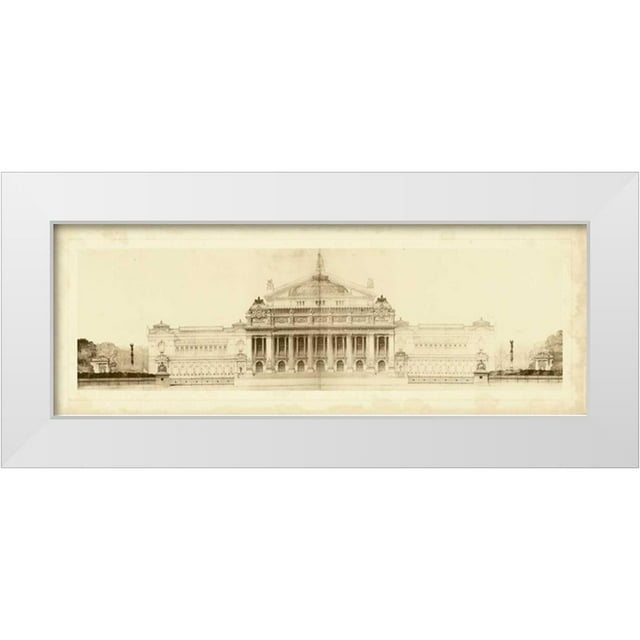 Le Deley 18x9 White Modern Wood Framed Museum Art Print Titled - Les ...