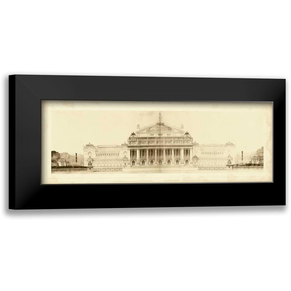 Le Deley 24x11 Black Modern Framed Museum Art Print Titled - Les Grand ...
