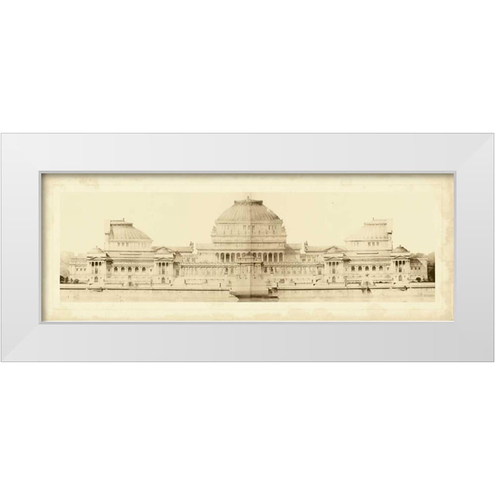 Le Deley 32x14 White Modern Wood Framed Museum Art Print Titled - Les ...