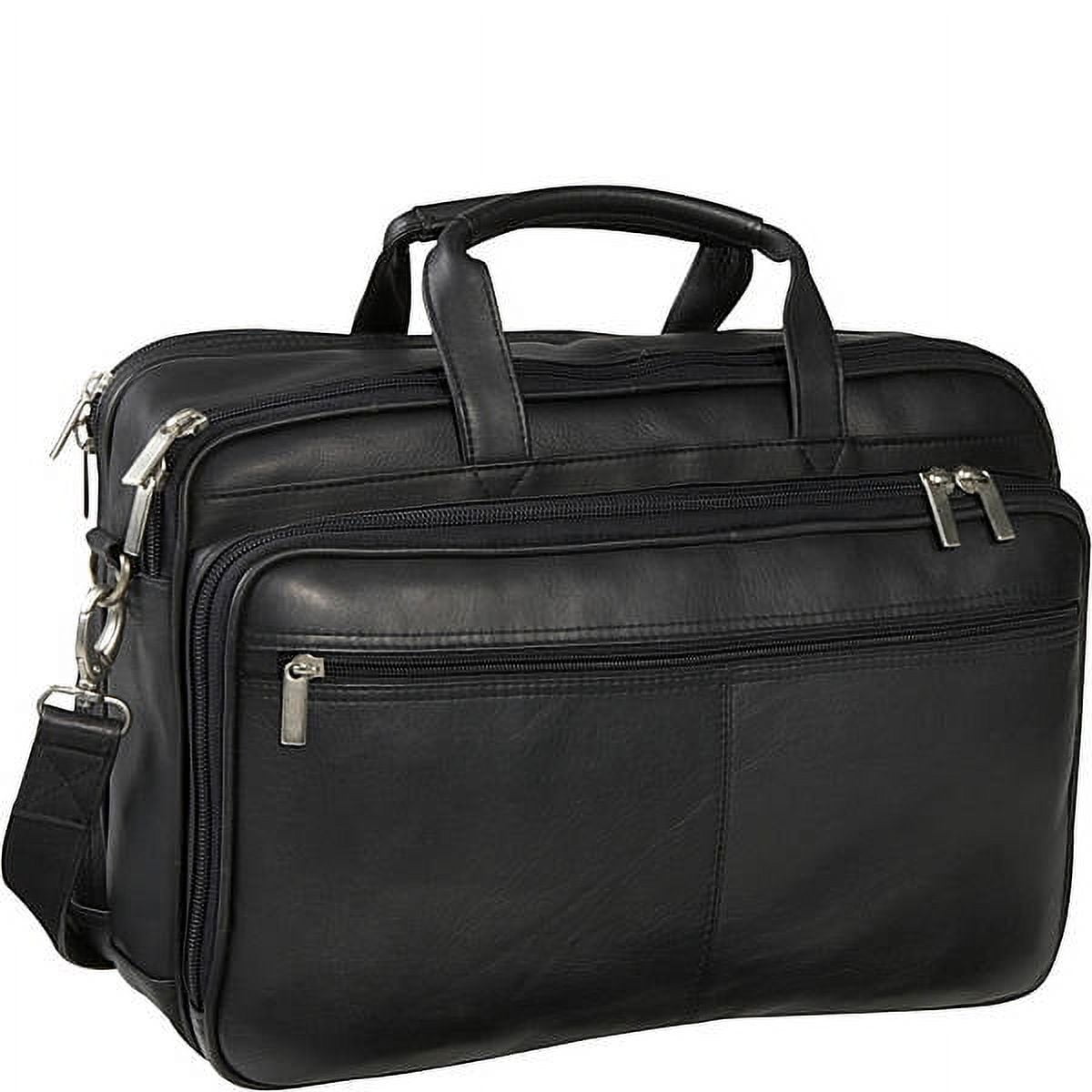 Le Donne Leather Dual Compartment Laptop Briefcase TR-152 - Walmart.com