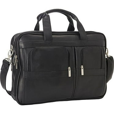 Le Donne Leather Classic Dowel Rod Laptop Briefcase LD-628-R - Walmart.com