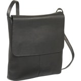 Le Donne Leather Simple Flap Over Crossbody Bag T-784 - Walmart.com