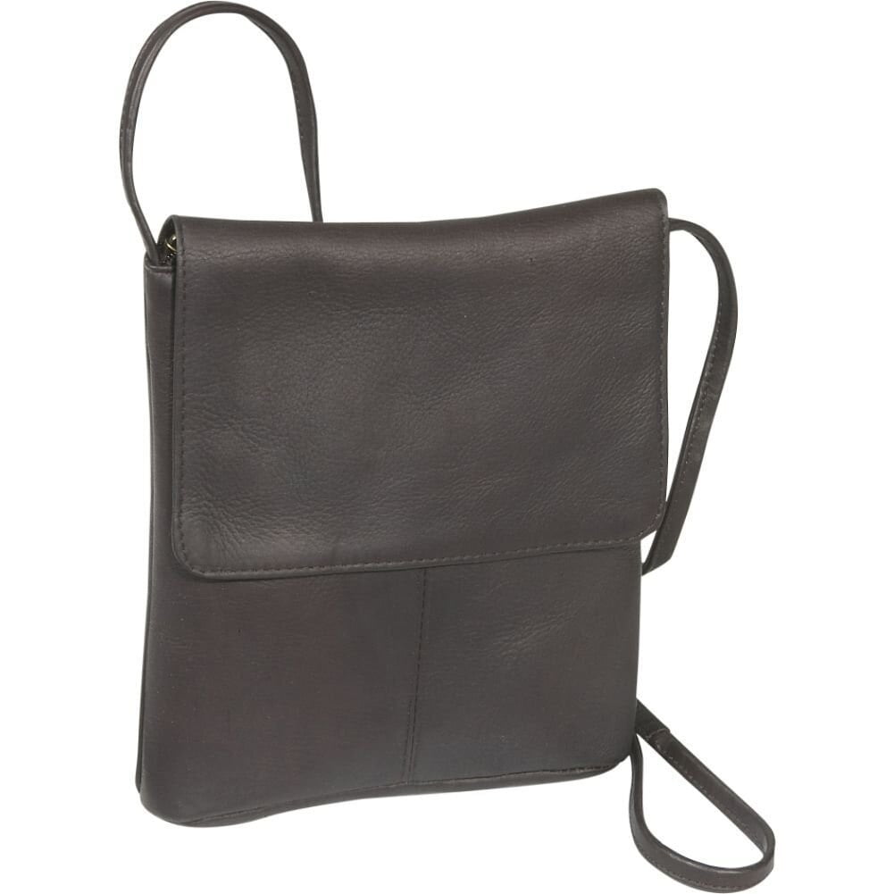 Le Donne Leather Small Flap Over Shoulder Bag T-783 - Walmart.com