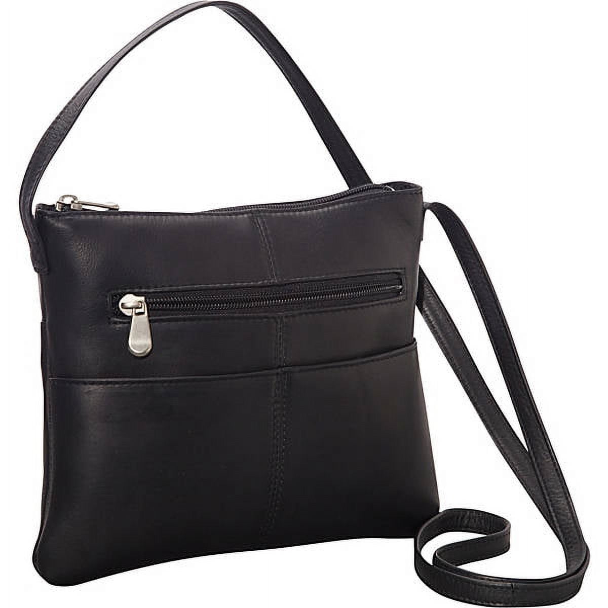 Le Donne Leather Three Slip Crossbody Shoulder Bag LD-9500 - Walmart.com