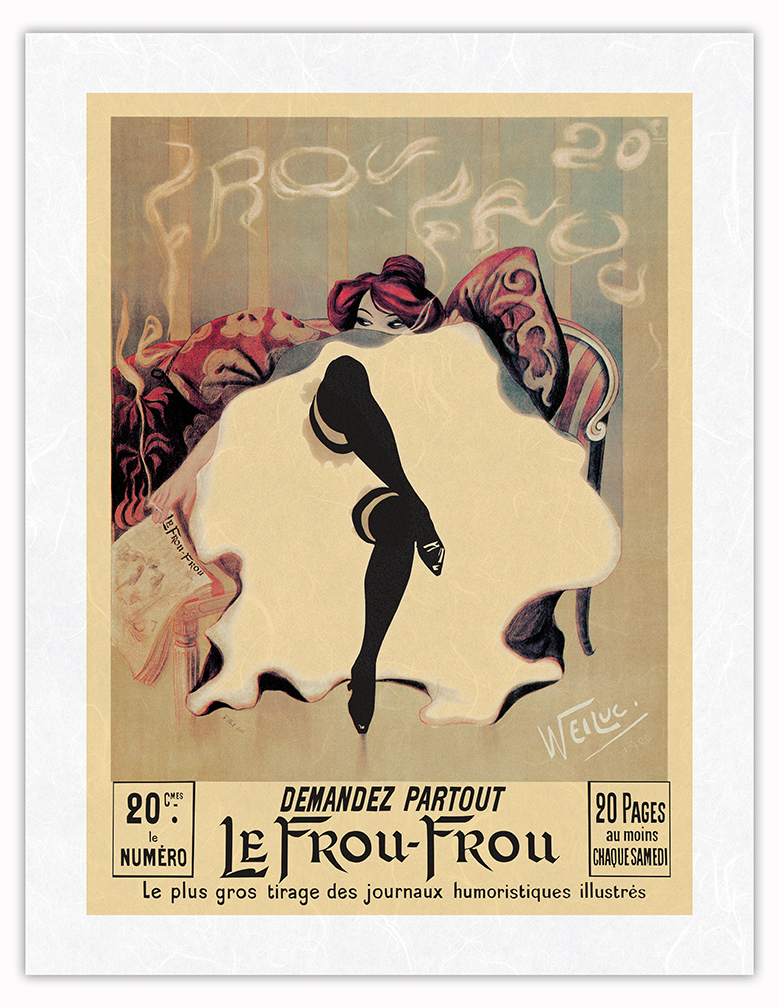 Le Frou-Frou Magazine - Vintage French Magazine Cover by Lucien-Henri ...