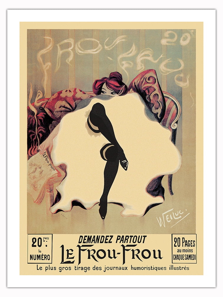 Le Frou-Frou Magazine - Vintage French Magazine Cover by Lucien-Henri ...