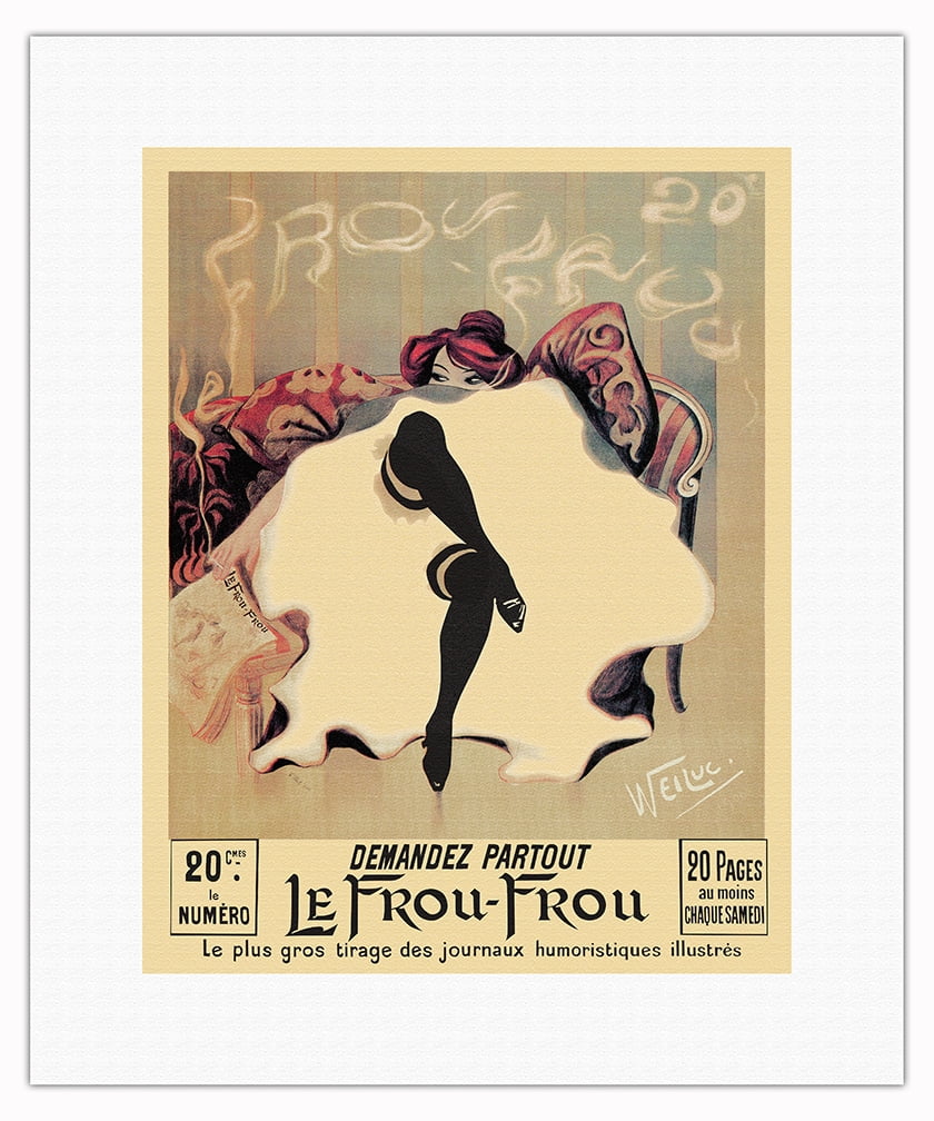 Le Frou-Frou Magazine - Vintage French Magazine Cover by Lucien-Henri ...