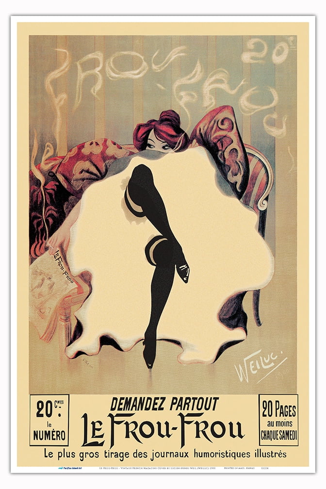 Le Frou-Frou Magazine - Vintage French Magazine Cover by Lucien-Henri ...