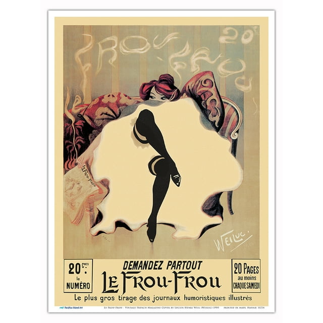 Le Frou-Frou Magazine - Vintage French Magazine Cover by Lucien-Henri ...