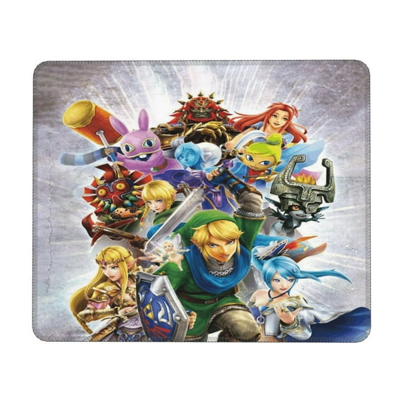 Le-Gend 0f Zel-,Da0 Mouse Pad Square Stitched Edges Non-Slip Rubber ...
