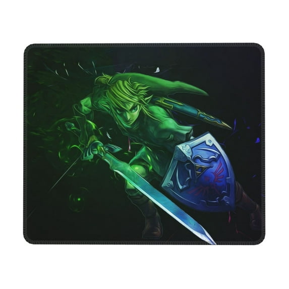 Le-Gend 0f Zel-,Da0 Mouse Pad Square Stitched Edges Non-Slip Rubber ...
