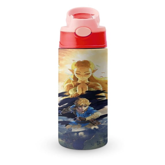 Le-Gend 0f Zel-,Da0 Water Bottle with Straw Lid Vacuum Insulated ...