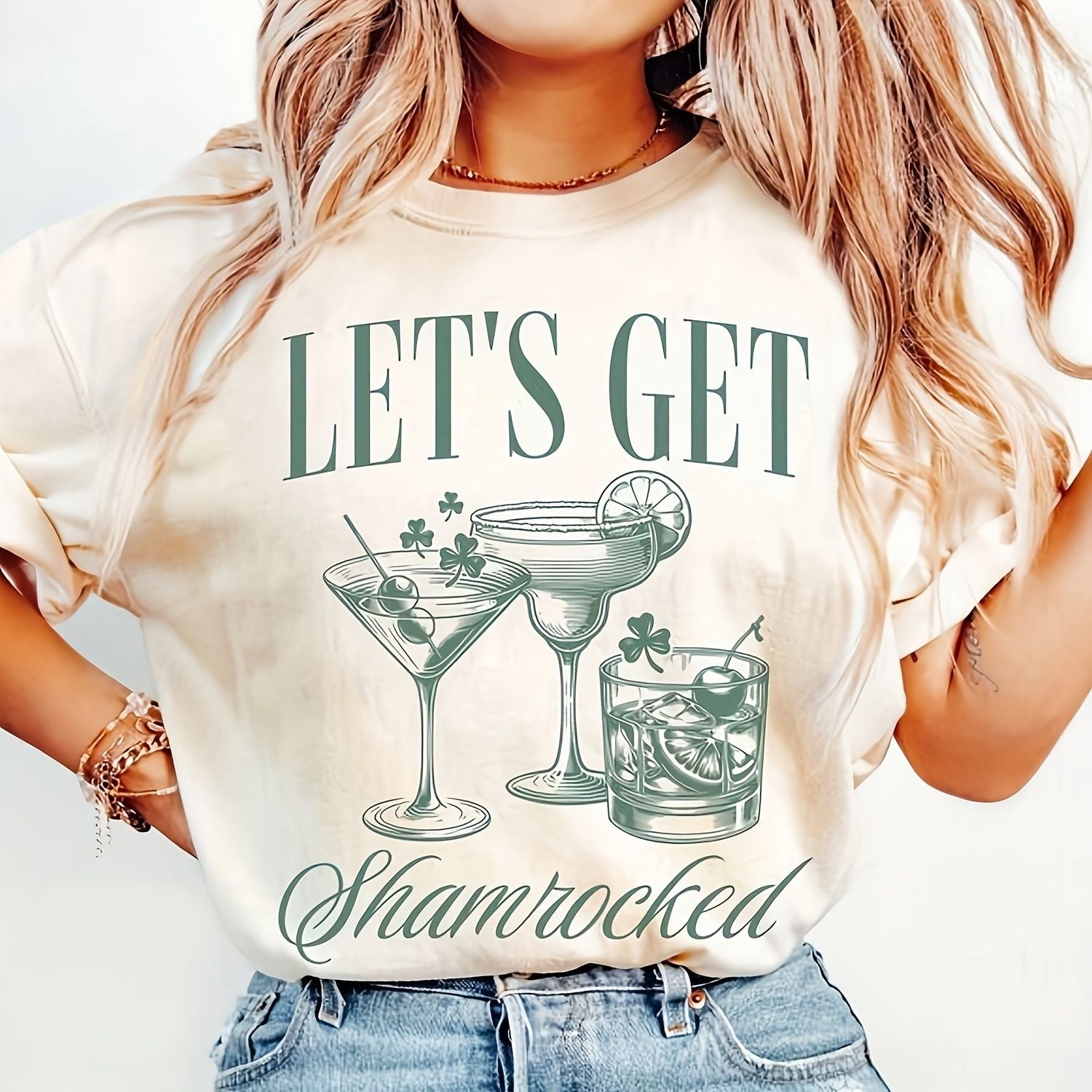 Le Get ed St PatriC1KS Dahirt, Funnaint PatriC1KS Day Drinking S1Hirt ...