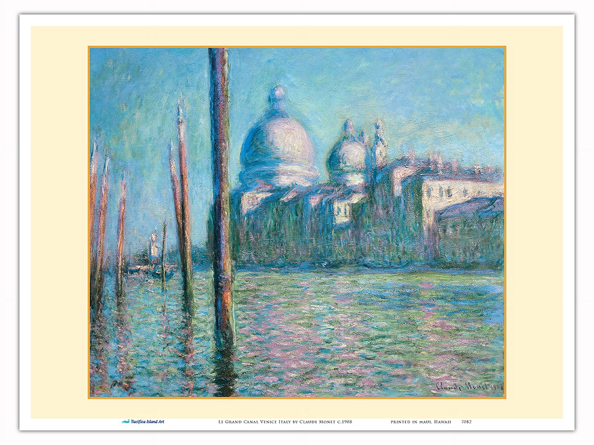 Le Grand Canal Venice Italy - From an Original Color Painting by Claude ...