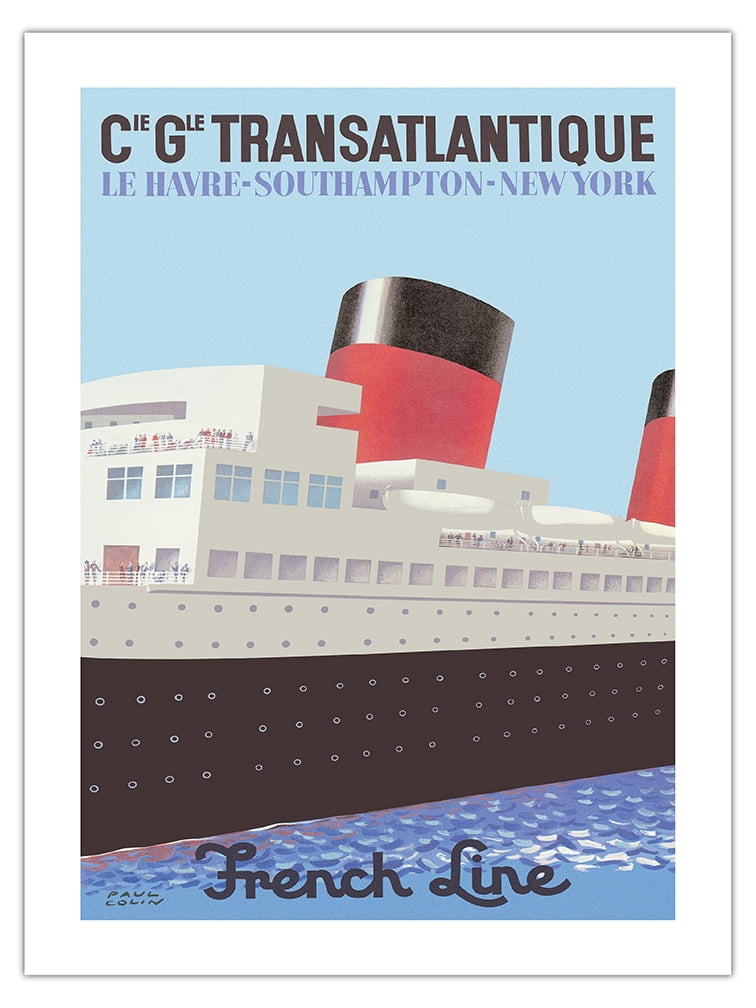 Le Harve South Hampton New York - French Line (CIE GLE Transatlantique ...