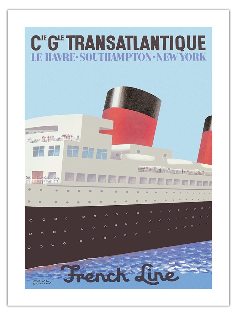 Le Harve South Hampton New York - French Line (CIE GLE Transatlantique ...